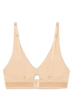Lacoste Cutout Wireless Microfiber Bra - Biscuit