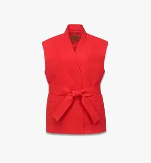 Mcm Belted Oversized Vest