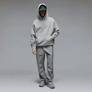 Oakley Hooded French Terry Cotton Sweatshirt - Cement