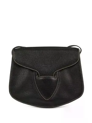 Loewe 1990-2000s Topstitch Shoulder Bag