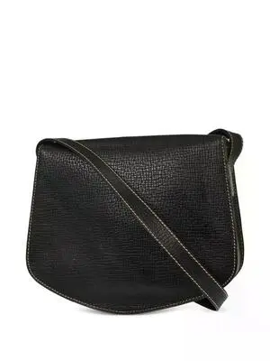 Loewe 1990-2000s Topstitch Shoulder Bag