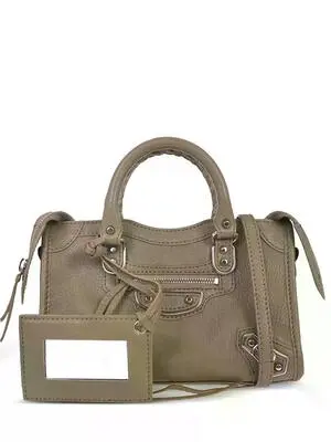 Balenciaga 2008 Mini Edge Classic City Metallic Tote - Grey