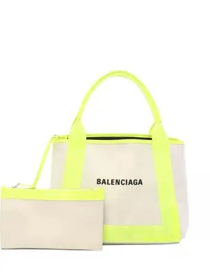 Balenciaga 2000s Hippopotamus Canvas Tote Bag - Neutrals