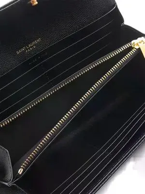 Saint Laurent 20s Monogram Bi-fold Leather Wallet
