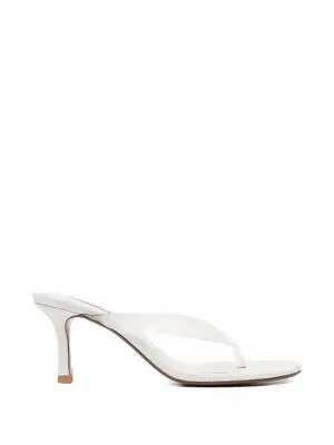 Senso 75mm Flower Heeled Sandals - White