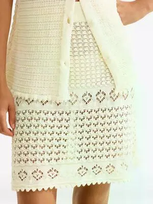 ERES Crocheted Mini Skirt - White