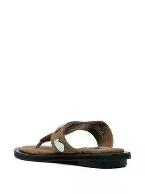 Senso Anna Ii Flat Sandals With Stud Detailing - Brown