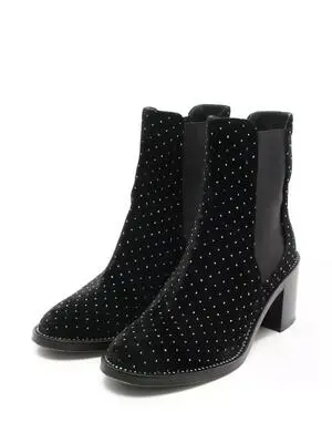 JIMMY CHOO 2000s Velvet Chelsea Boots
