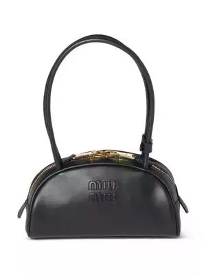 Miu Miu Beau Leather Shoulder Bag - Black
