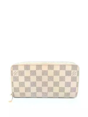 LOUIS VUITTON 2009 Damier Round Zip Wallet Neutrals