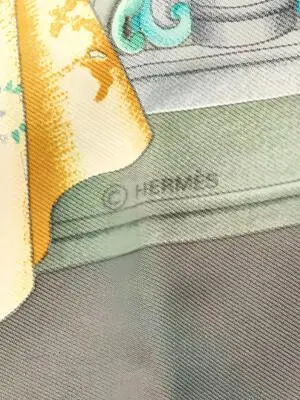 Hermès 2000s Graphic Silk Scarf