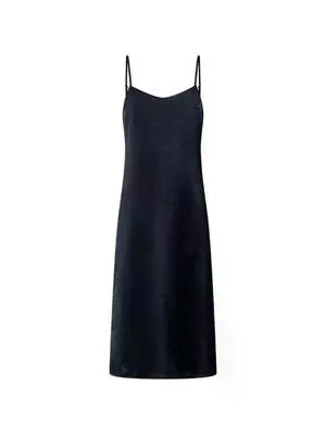 Shanghai Tang Jacquard Strap Night Dress - Blue