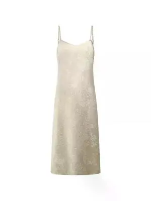 Shanghai Tang Jacquard Night Dress - Neutrals