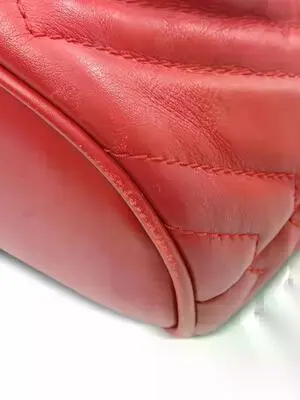 Gucci 2000s Chevron Leather Backpack