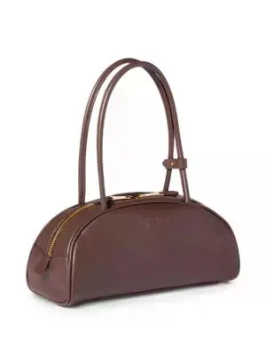Miu Miu Beau Leather Tote Bag - Brown