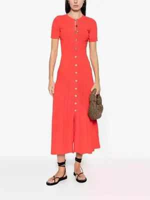 Sandro Midi Button-up Dress