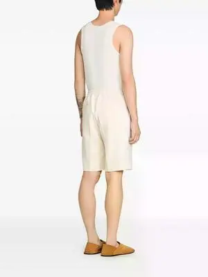 Sandro Jersey Bermuda Shorts With Drawstring - Neutrals