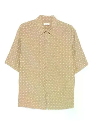 Sandro Loose-fit Chain Link Print Shirt - Neutrals