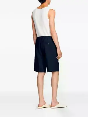 Sandro Jersey Bermuda Shorts - Blue
