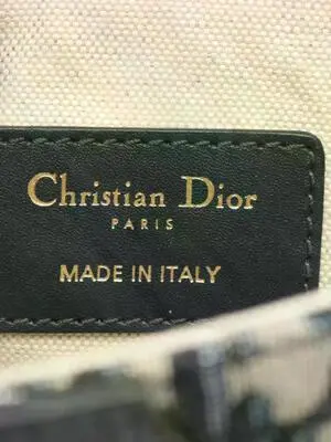 Dior 2010s Mini Saddle Jacquard Shoulder Bag - Blue