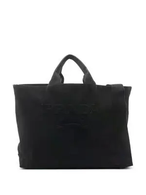 Prada 2010s Large Canvas Tote Bag