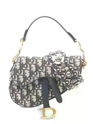 Dior 2010s Saddle Tote Bag - Blue