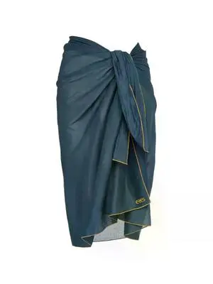 ERES Cabine Yellow-trim Sarong - Blue