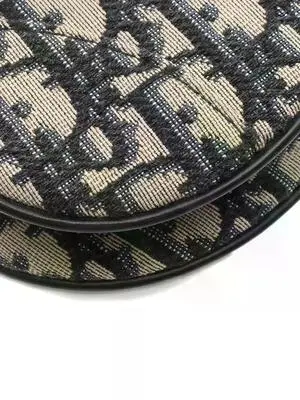 Dior 2010 Mini Saddle Oblique Shoulder Bag - Neutrals
