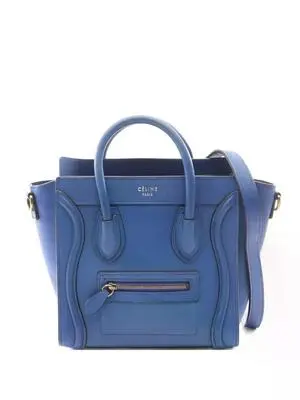 Celine 2000s Nano Luggage Shopper Tote - Blue