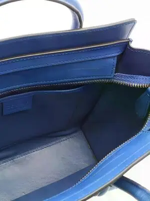 Celine 2000s Nano Luggage Shopper Tote - Blue
