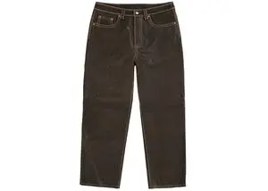 Supreme True Religion Loose Fit Leather Pant - Brown
