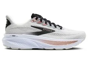 Brooks Ghost 17 - White/black/rose Gold