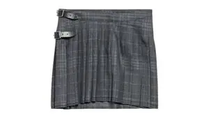 Balenciaga Pleated Mini Skirt - Grey