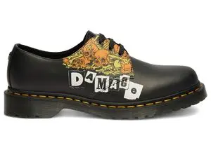 Dr. Martens 1461 Metallica Damage Inc. 3-eye Leather Shoes - Black