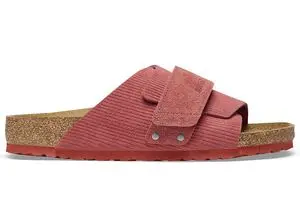 BIRKENSTOCK Kyoto Suede Embossed Slide Sandal