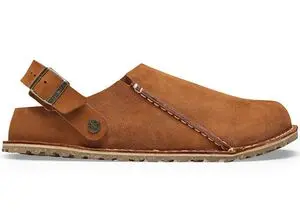 BIRKENSTOCK Lutry Premium Suede Clogs - Mink