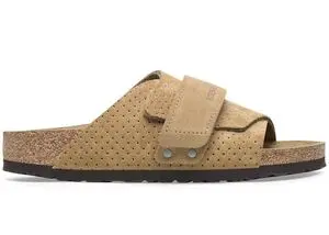 BIRKENSTOCK Kyoto Suede Embossed Slide Sandal
