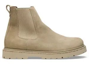 BIRKENSTOCK Highwood Suede Slip-on Chelsea Boots - Taupe