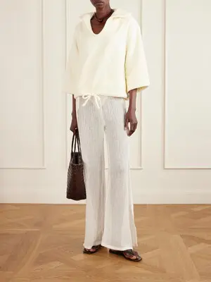 Lisa Marie Fernandez Sailor Cotton-terry Top