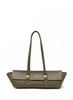 ELLEME Le Bateau Pebbled Leather Khaki