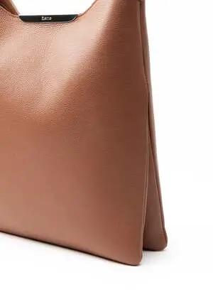 ELLEME Gemini Pebbled Leather Tote - Cognac