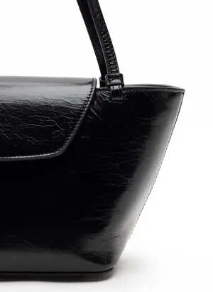 ELLEME Courrier Tote Vintage Leather - Black