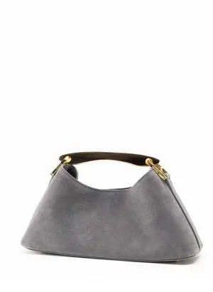 ELLEME Mini Boomerang Suede Handbag - Grey