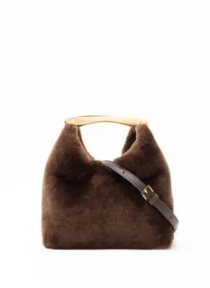 ELLEME Small Boomerang Shearling - Brownie