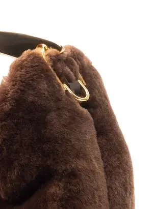 ELLEME Small Boomerang Shearling - Brownie