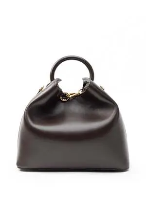 ELLEME Raisin Leather Handbag Tabacco