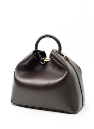 ELLEME Raisin Leather Handbag - Tabacco