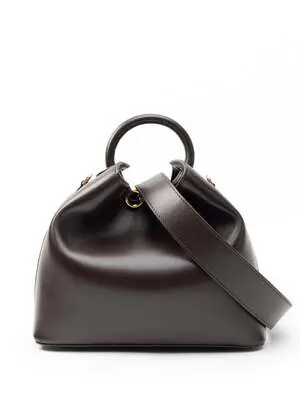 ELLEME Raisin Leather Handbag - Tabacco