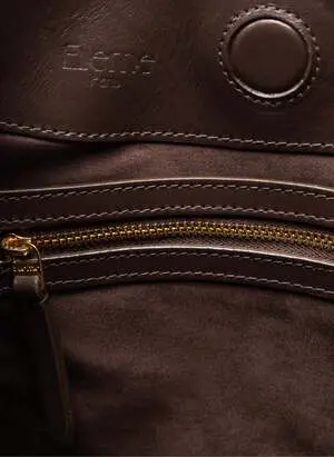 ELLEME Raisin Leather Handbag - Tabacco