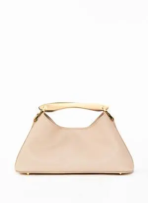 ELLEME Mini Boomerang Caviar Leather Nude